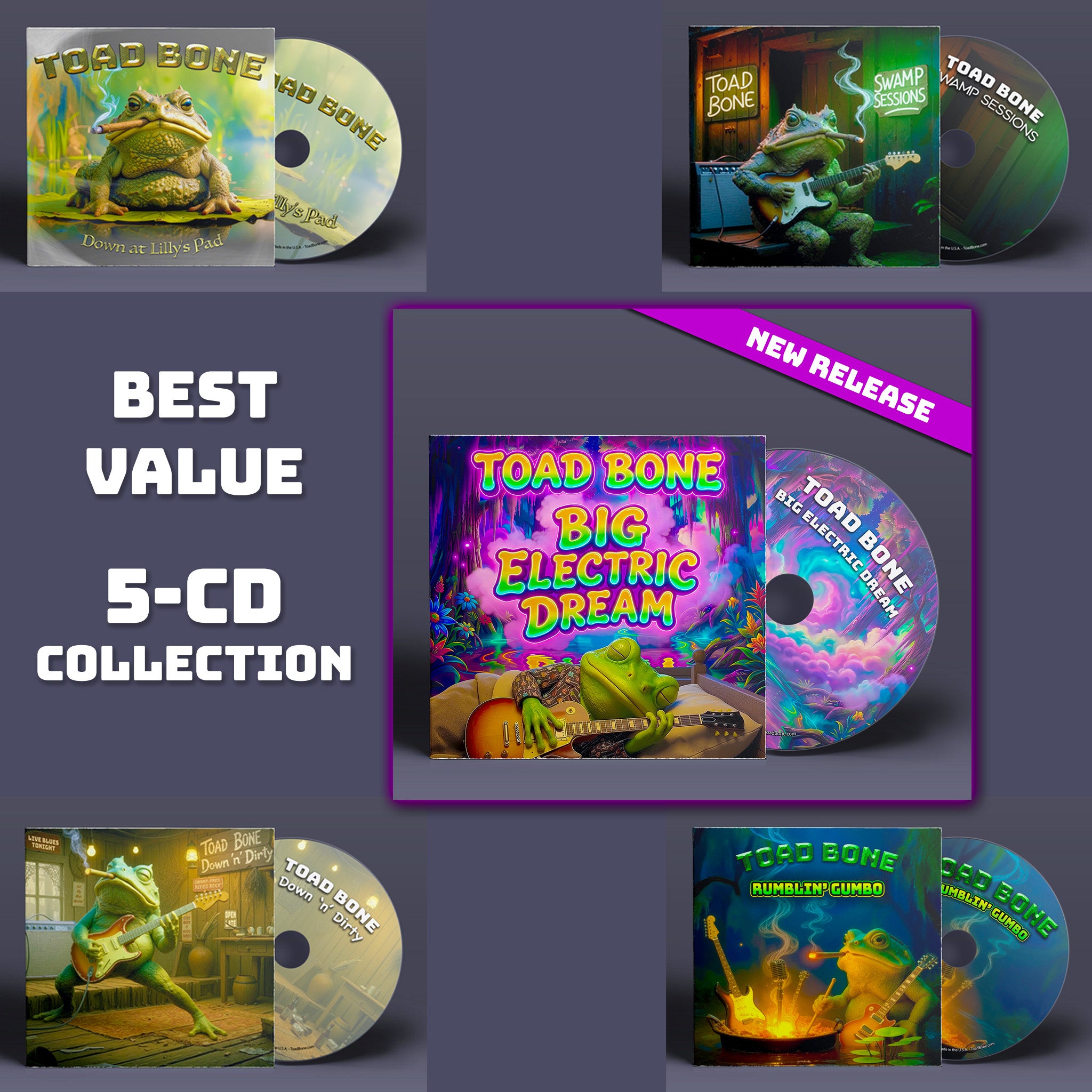 Toad Bone CDs – Official Physical Music Collection – Toad Bone ...