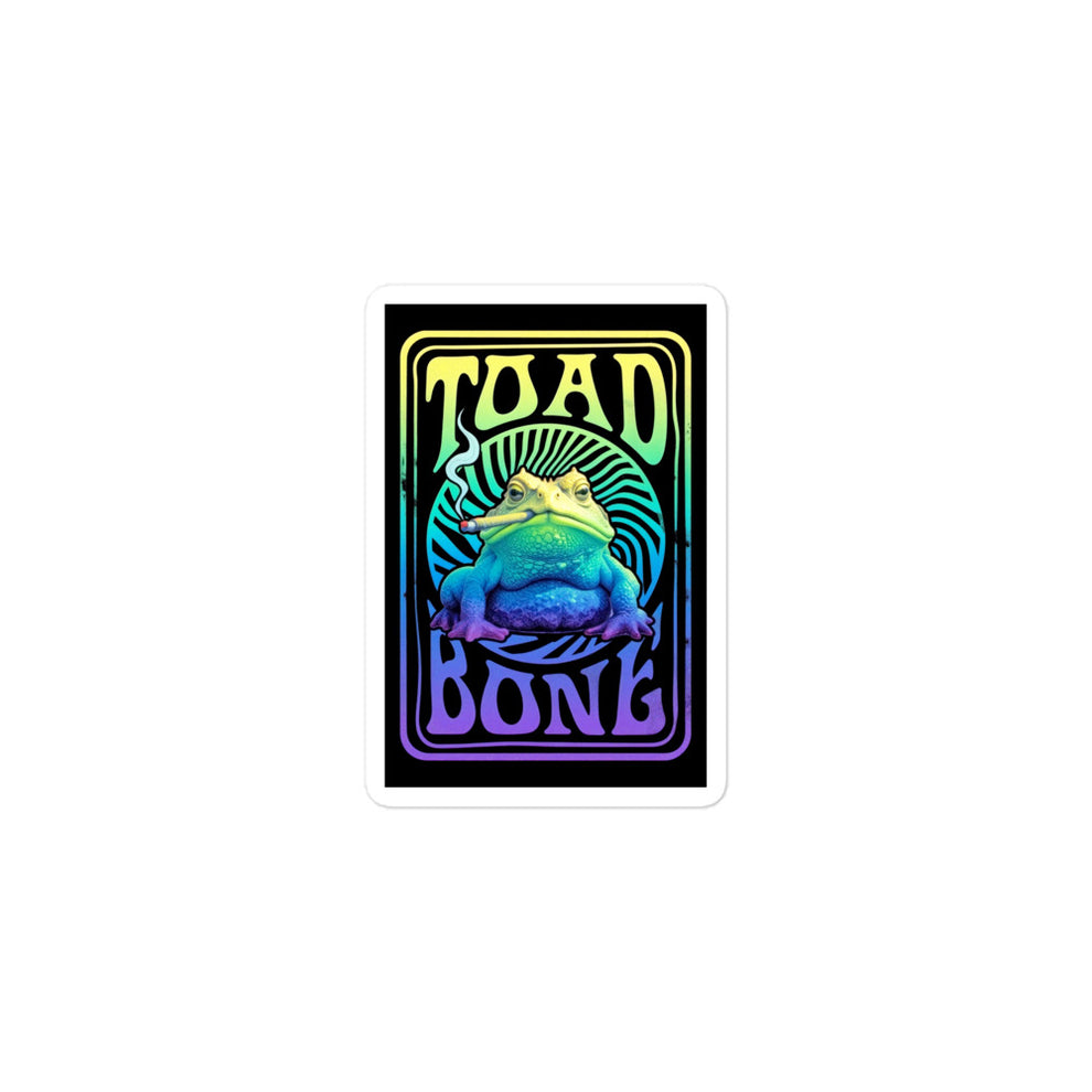 Toad Bone Psychedelic Toad Sticker – Swamp-Fired Blues Rock – Toad Bone ...