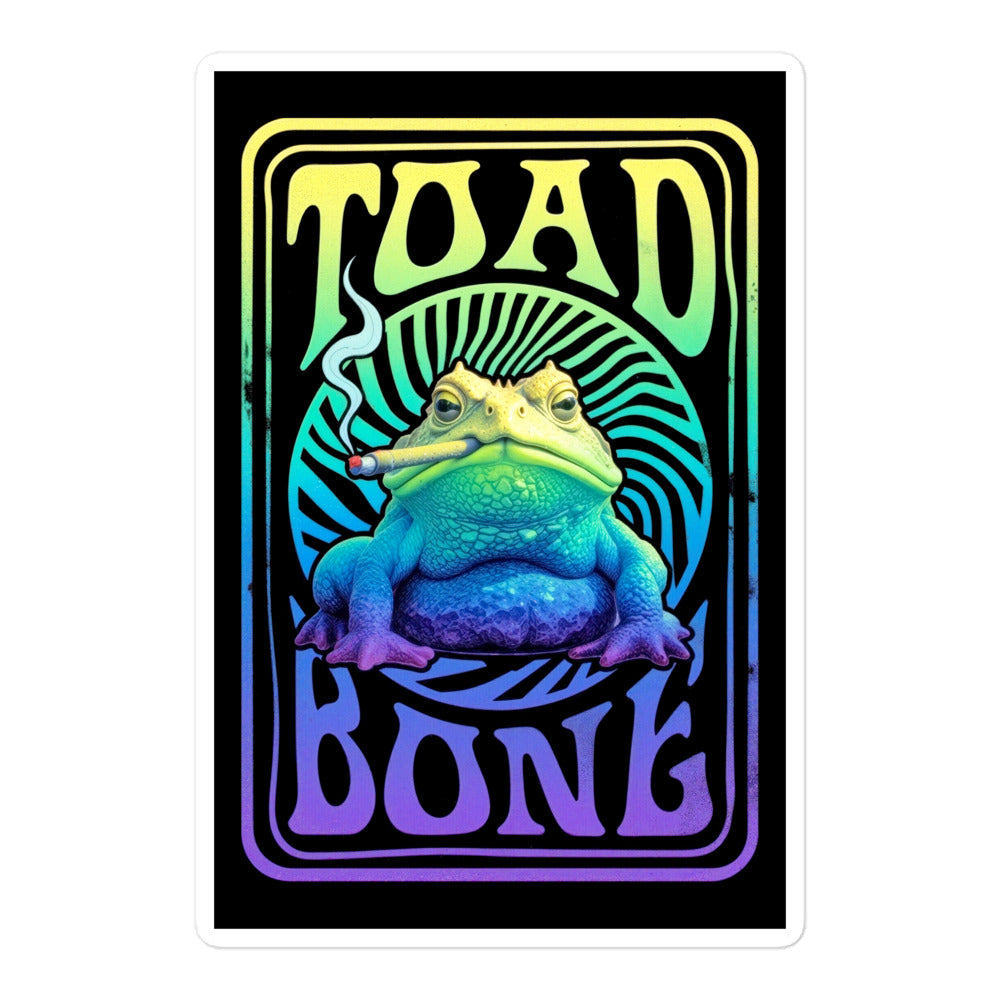 Toad Bone Psychedelic Toad Sticker – Swamp-Fired Blues Rock – Toad Bone ...