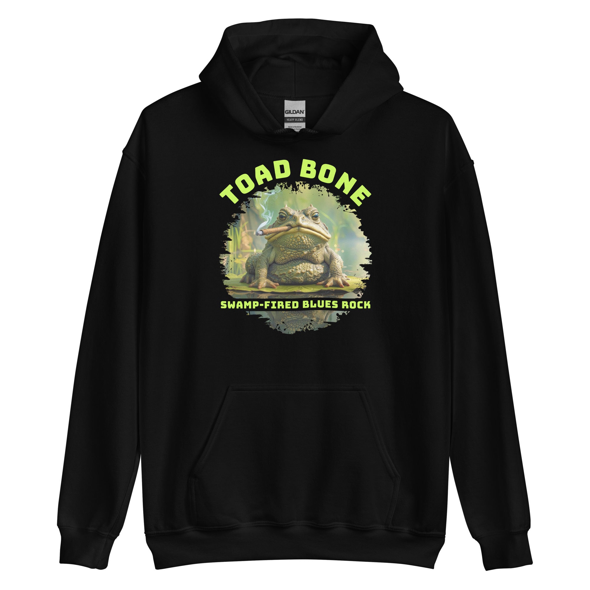 Toad Bone Swamp-Fired Blues Rock Unisex Hoodie – Johnny the Cane Toad ...