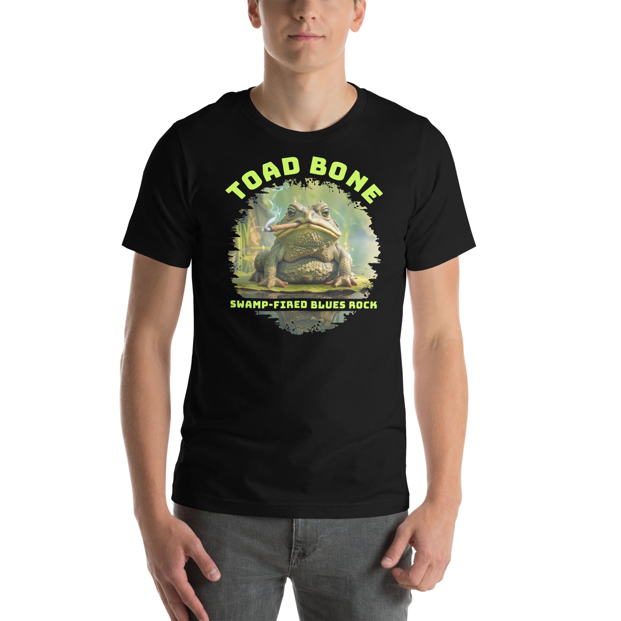 Toad Bone "Swamp-Fired Blues Rock" Unisex T-Shirt – Toad Bone ...